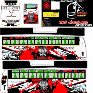Download Komban Bus Livery Free for Bus Simulator Indonesia